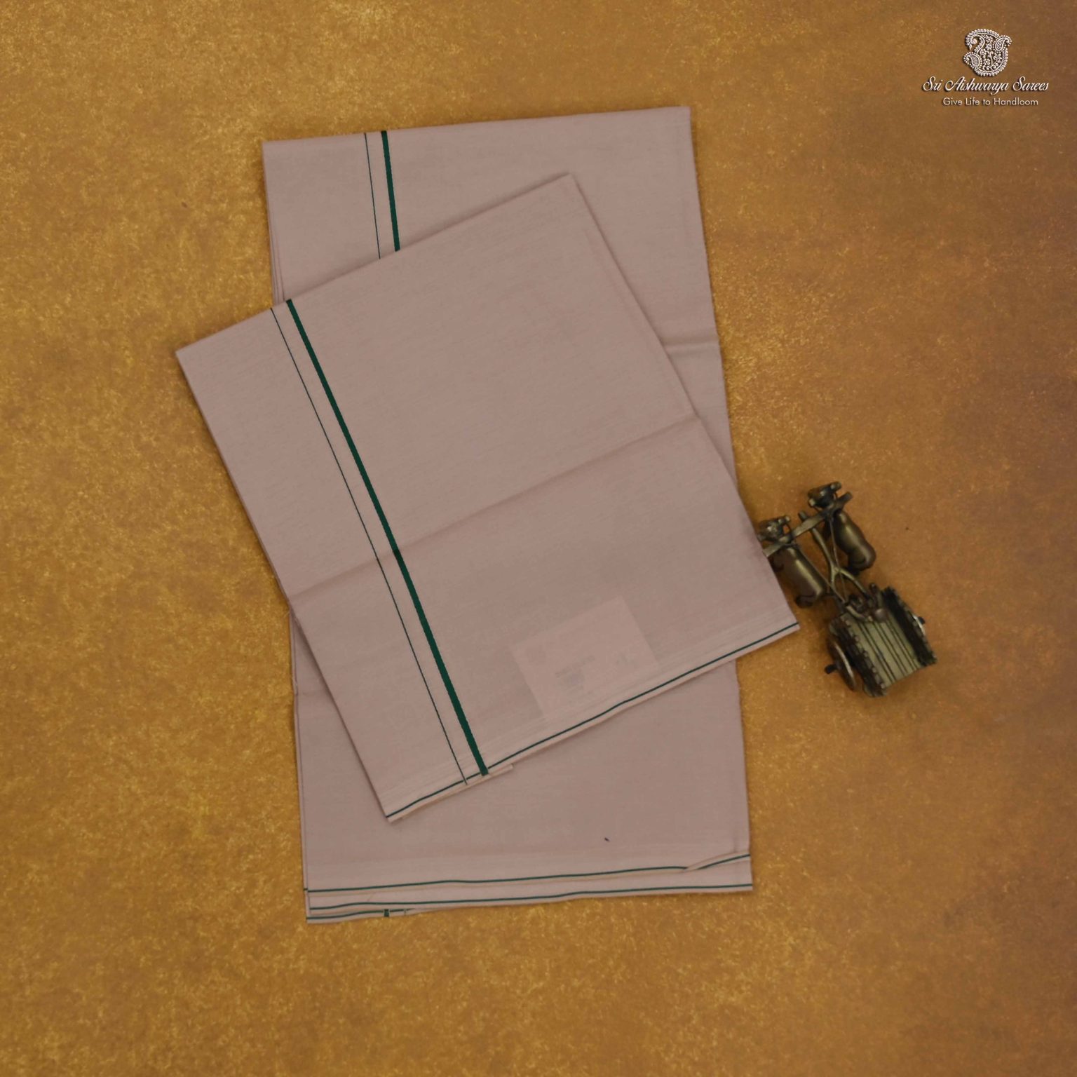 4 Muzham Dhoti - Black